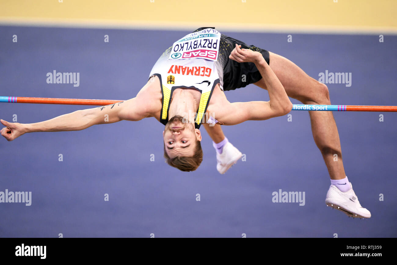 Germany's Mateusz Przybylko competing in the Men's High Jump during day ...