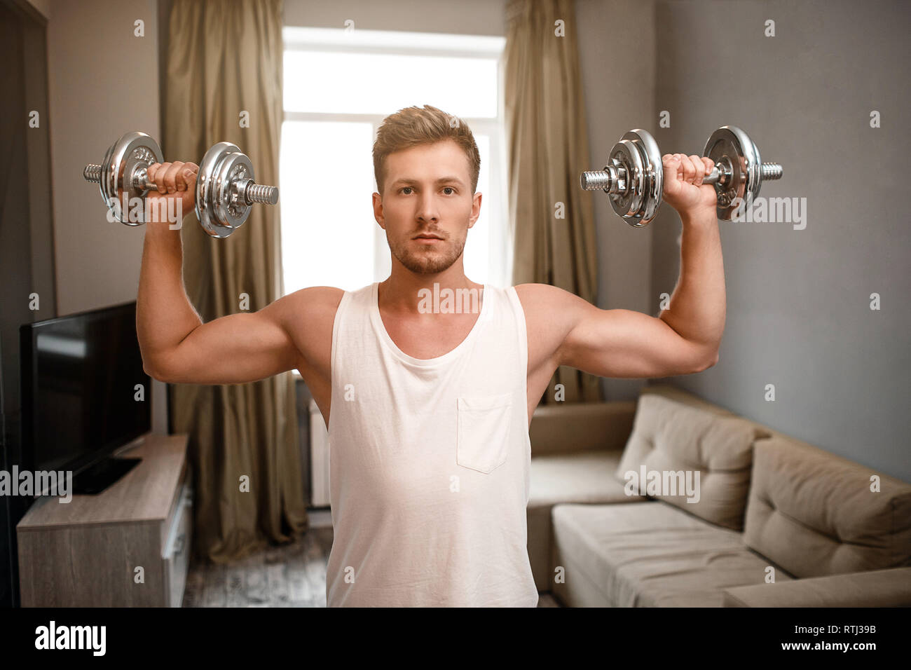 Strong well built hi-res stock photography and images - Alamy