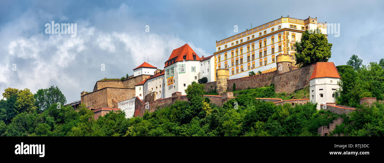 Veste Oberhaus, a fortress high above the city of Passau, was founded ...