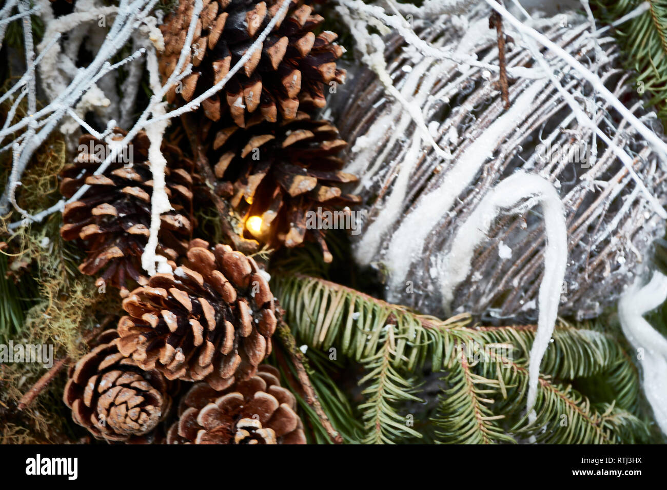 Christmas decorations close up still-life photograph Stock Photo - Alamy