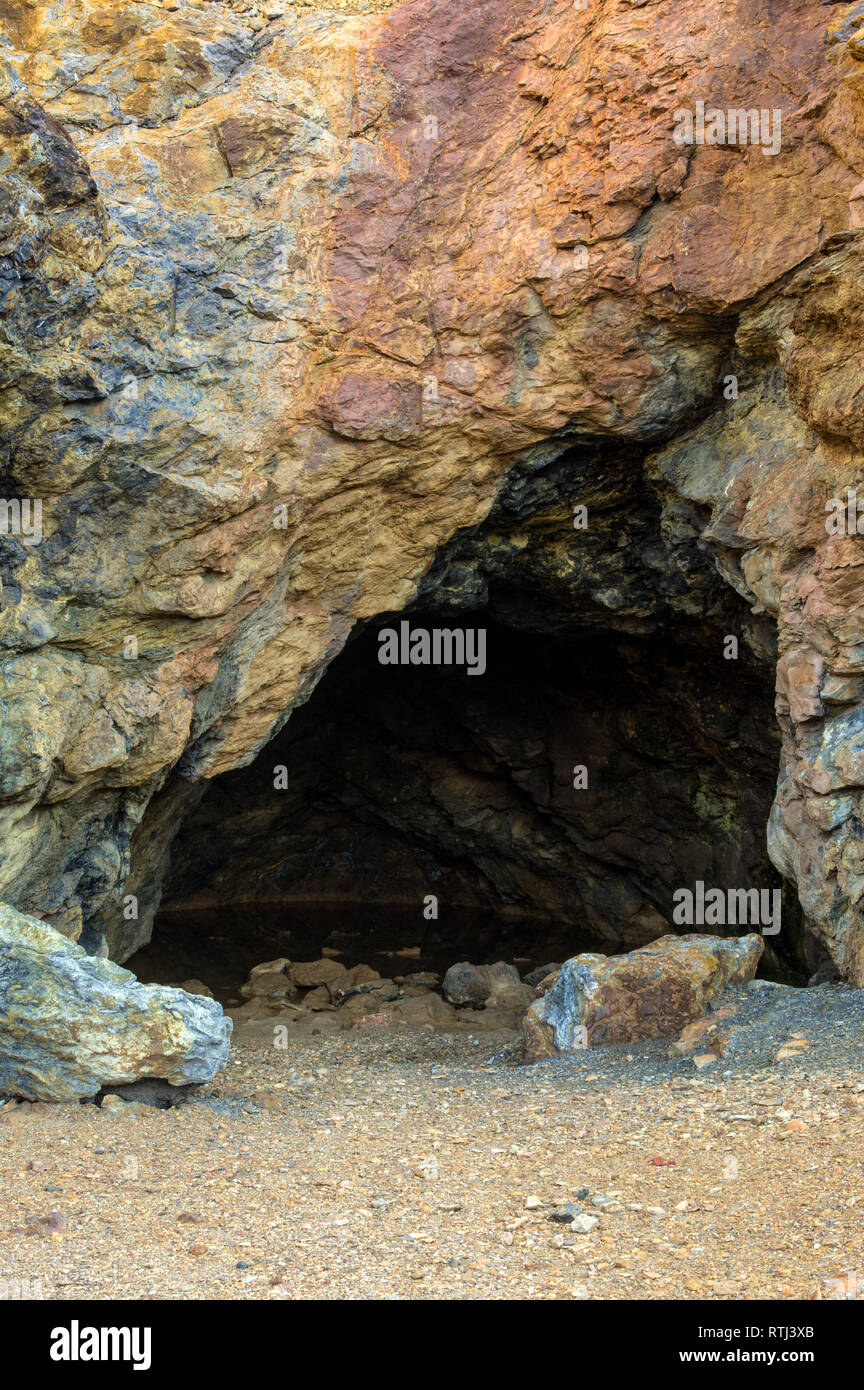 An old mine shaft at the copper mine Stock Photo - Alamy