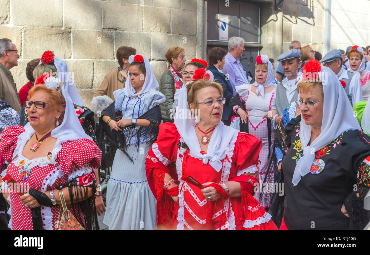 Religious procession for Festival of San Isidro, May 15, Madrid, Spain ...