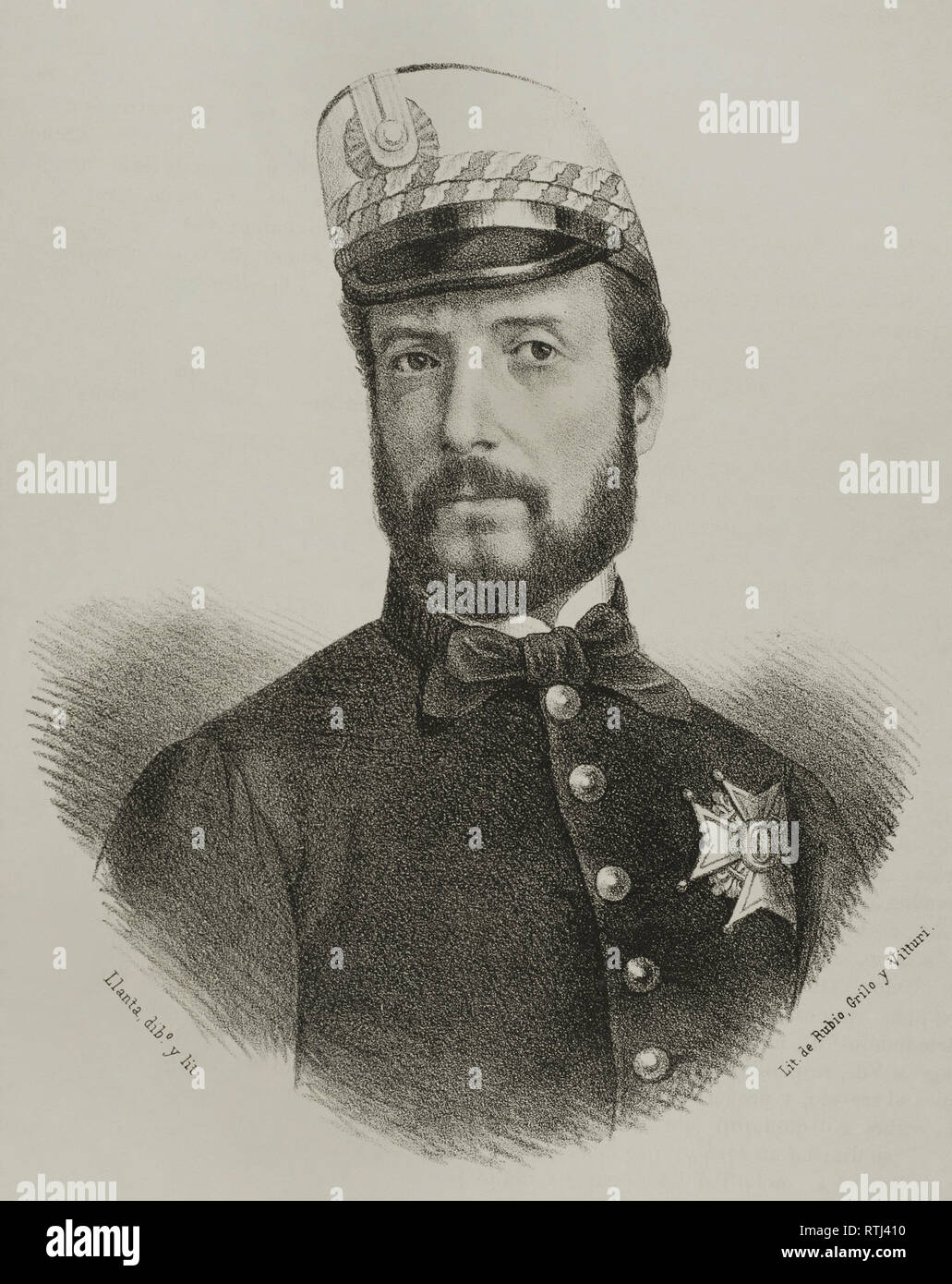Juan Prim, 1st Marquis of los Castillejos (1814-1870). Spanish military ...
