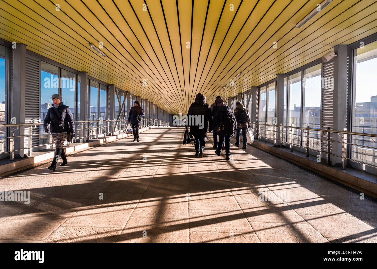 Russia, Moscow. The overpass over the Third Ring Road Stock Photo - Alamy