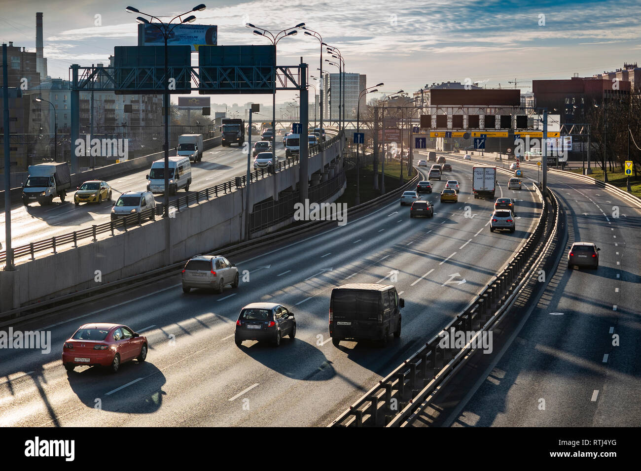 Russia, Moscow. The Third Ring Road Stock Photo - Alamy