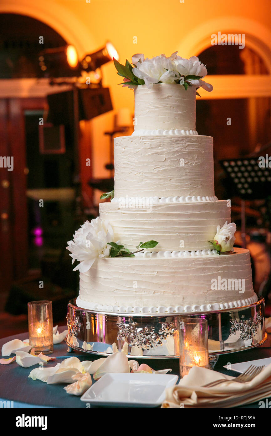 Tiered Cake With Candles