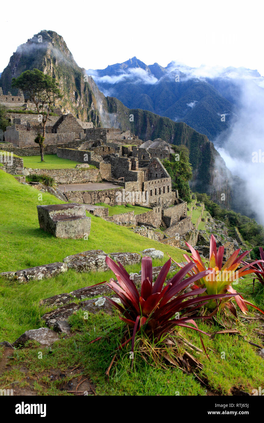 Machu Picchu archaeological site, Cuzco, Peru Stock Photo - Alamy