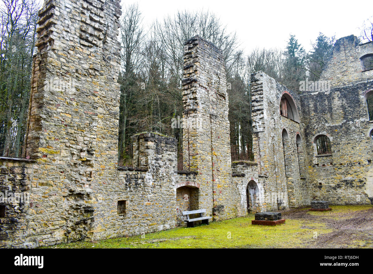 Old abandoned church in Germany Stock Photo - Alamy
