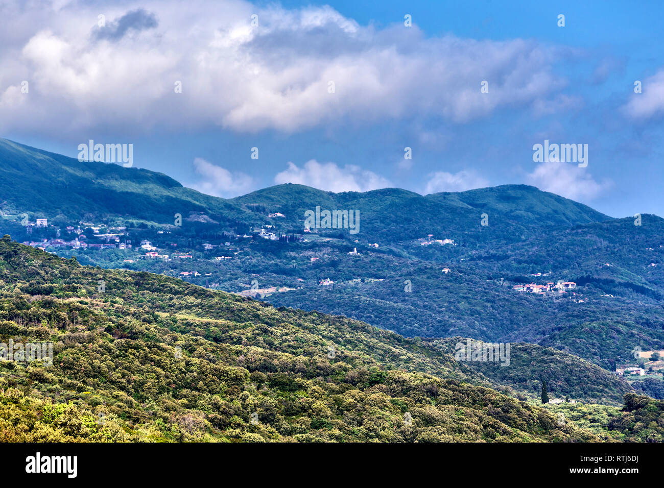 Landscape, Mount Athos, Athos peninsula, Greece Stock Photo - Alamy