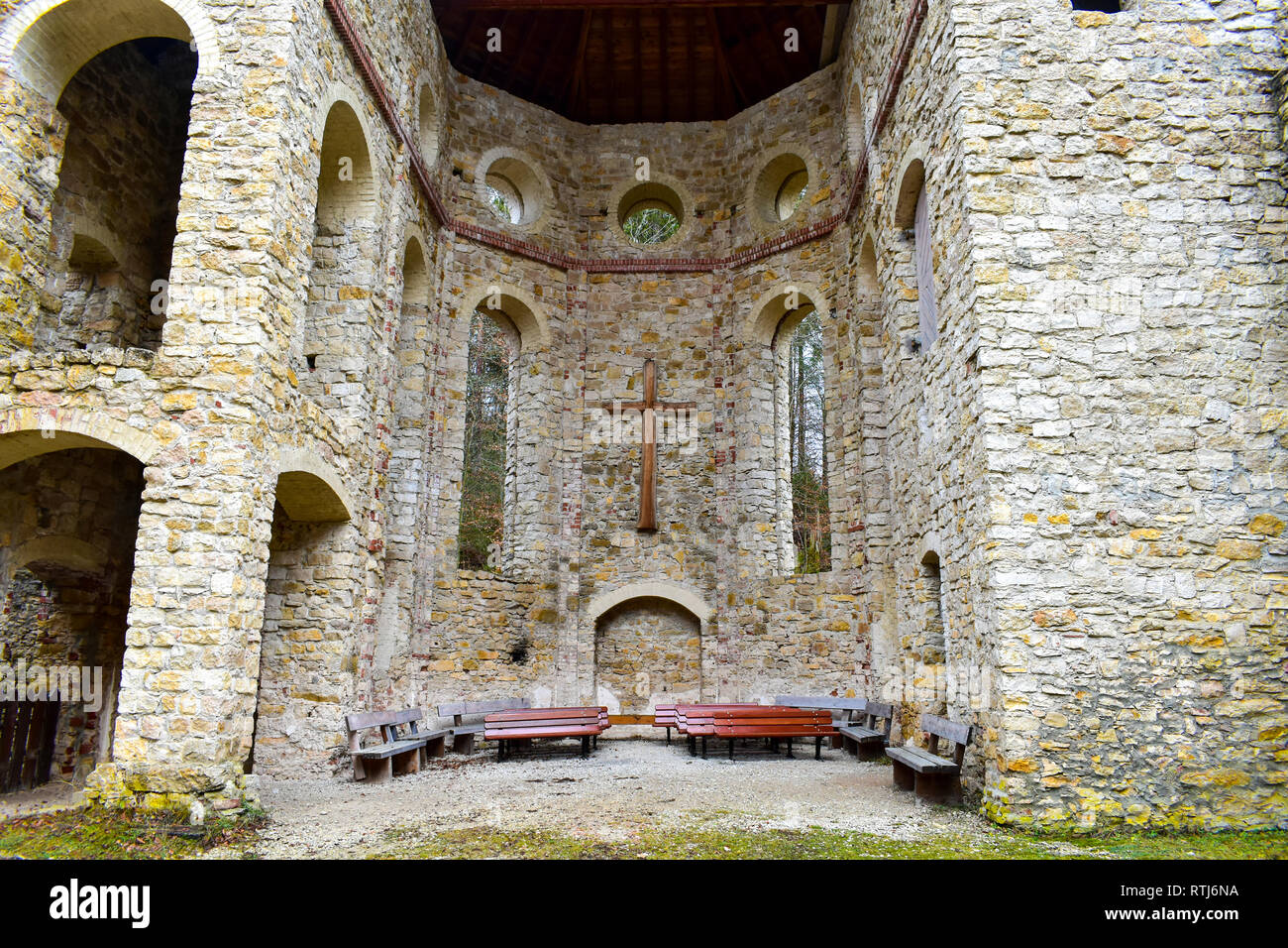 Old abandoned church in Germany Stock Photo - Alamy