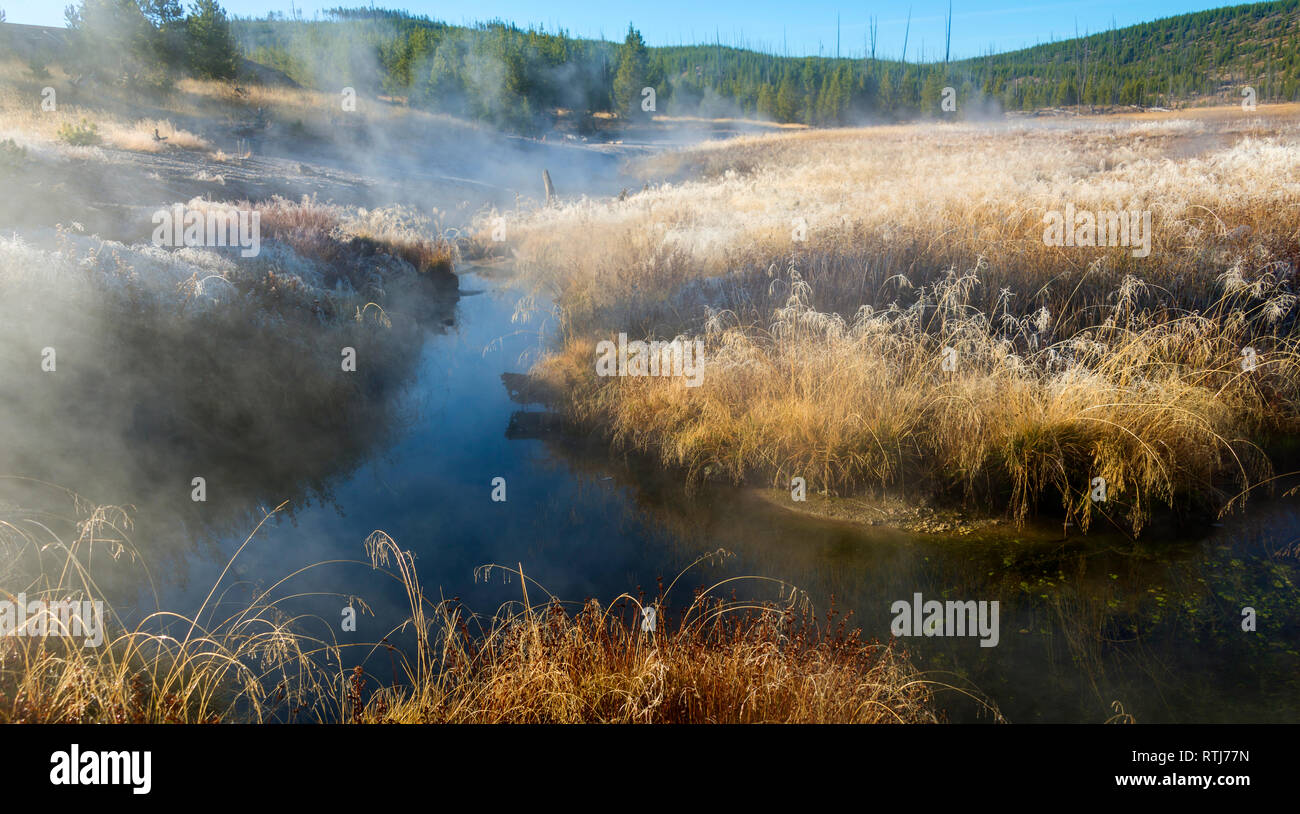 Obsidian Creek, Yellowstone National Park, USA Stock Photo - Alamy