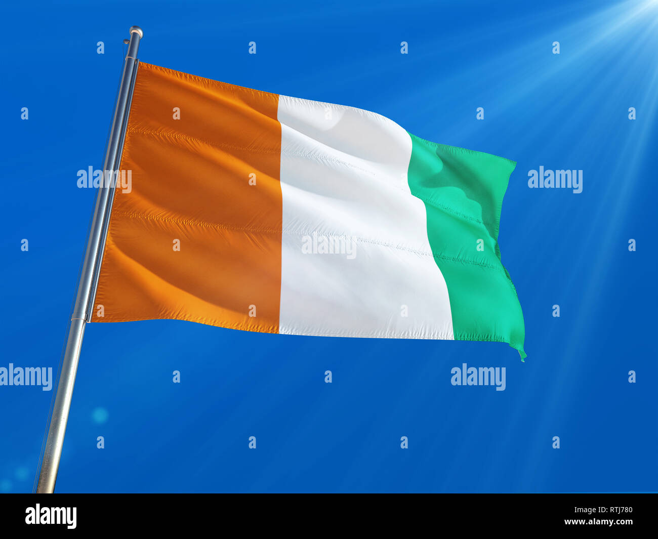 Flag map of cote divoire hi-res stock photography and images - Alamy