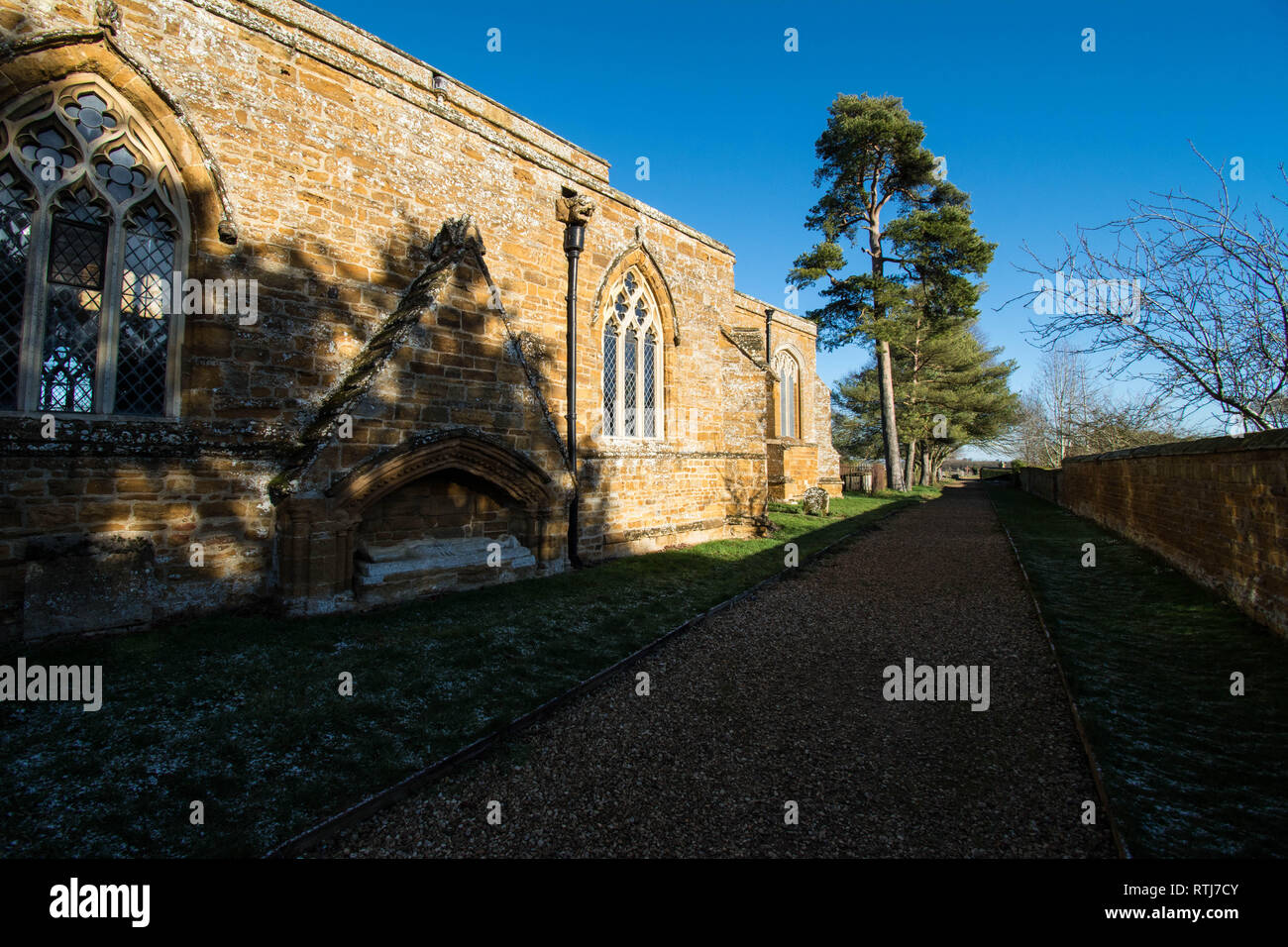 Diana Spencer Great Brington Church possible resting place Stock Photo ...