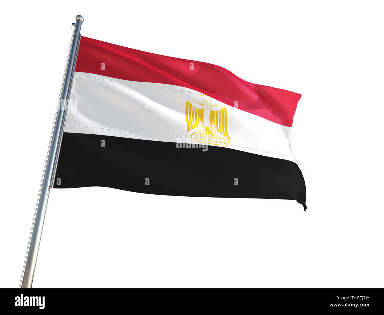 Flag of the kingdom of egypt Cut Out Stock Images & Pictures - Alamy