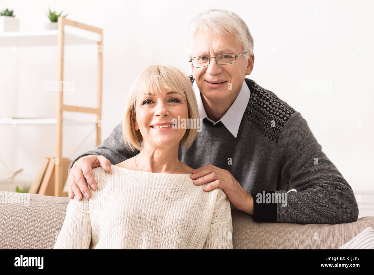 Romantic attractive older mature couple hi-res stock photography and ...