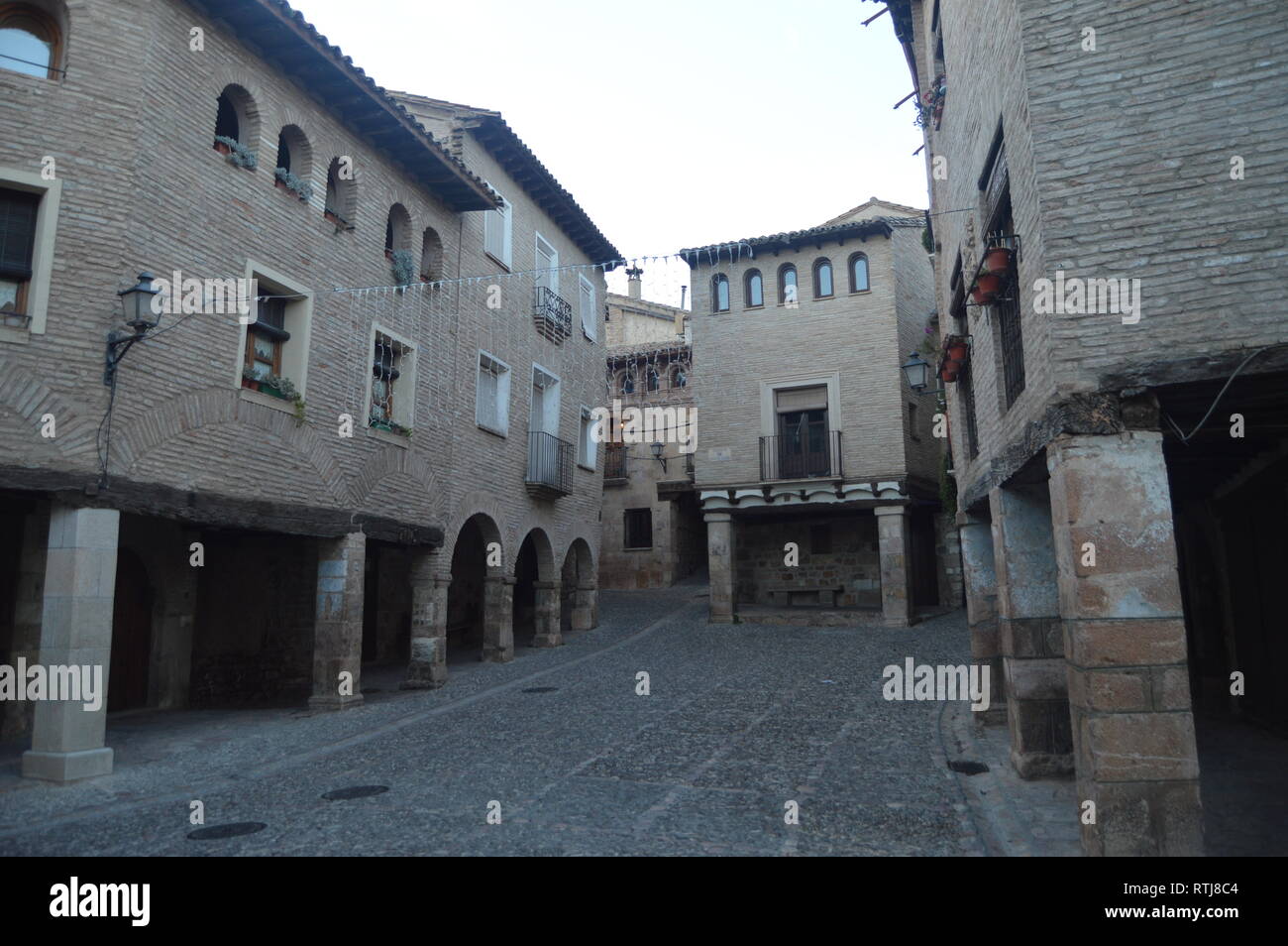 Rafael Ayerbe Square With Its Pretty Arched Soportals And Quables In ...