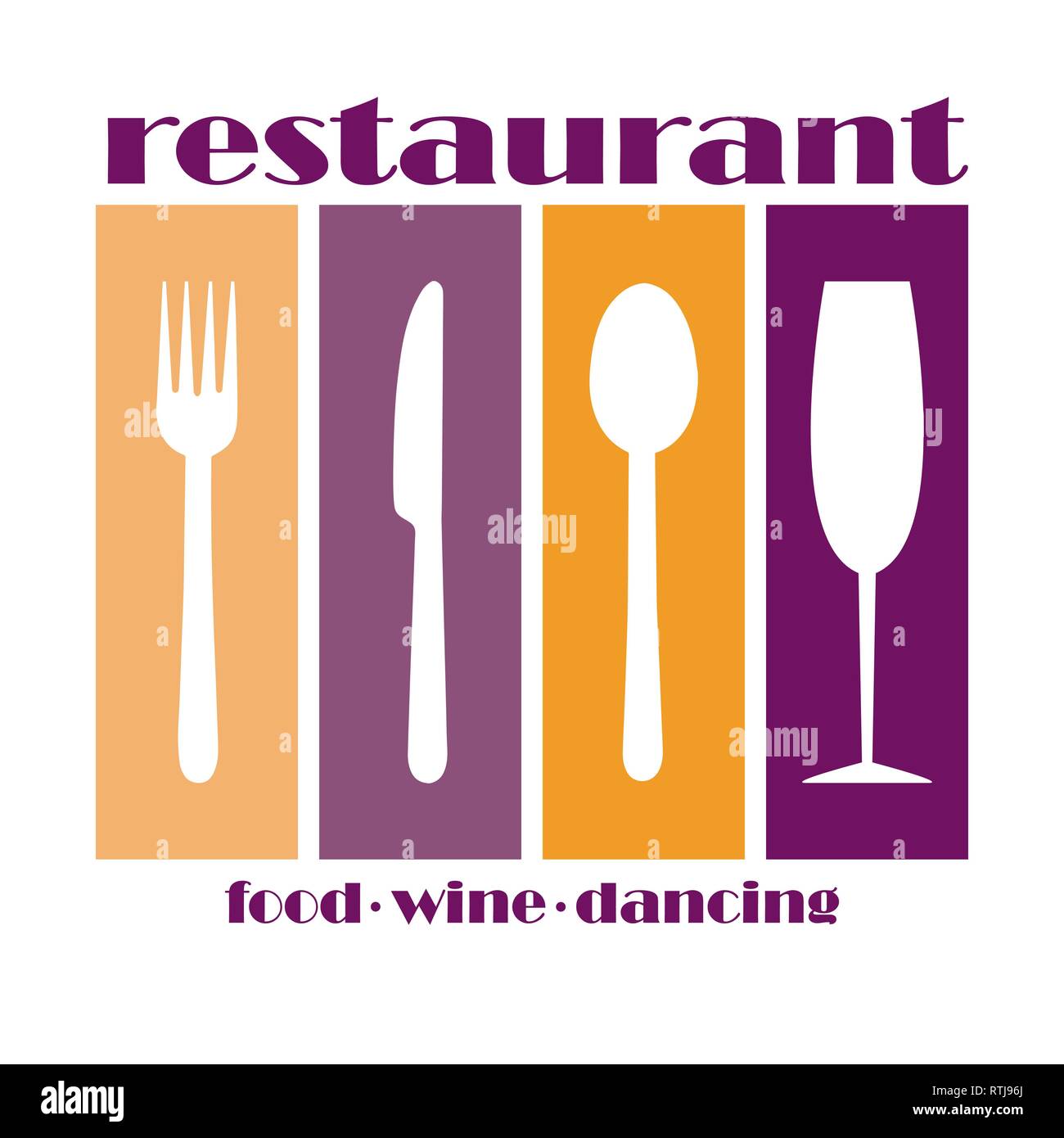 Logo for the menu of the restaurant catering or gastro service Stock ...