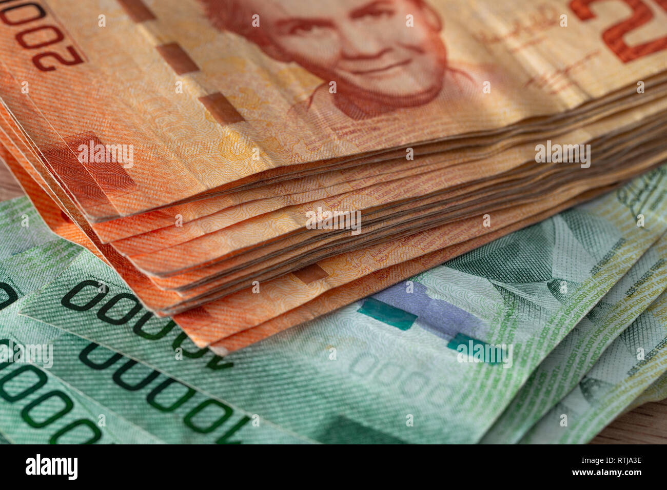 Money from Costa rica / Colones Stock Photo - Alamy