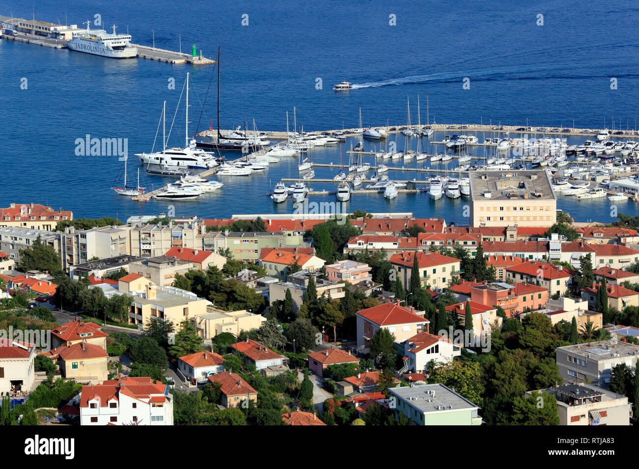 Cityscape from Marjan Hill, Split, Dalmatia, Croatia Stock Photo - Alamy
