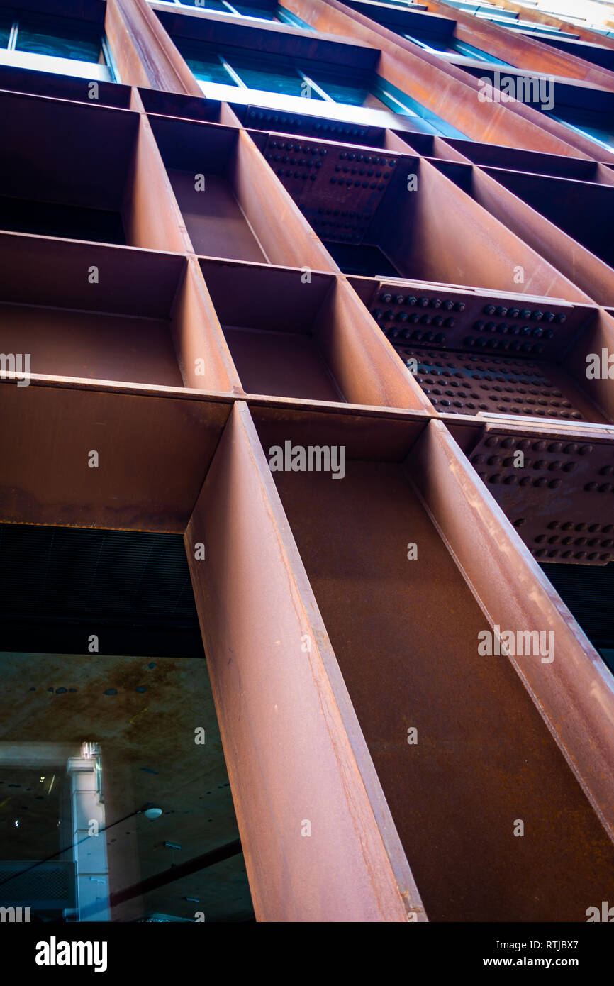 An exo-skeleton, fabricated entirely of weathering steel, created the ...