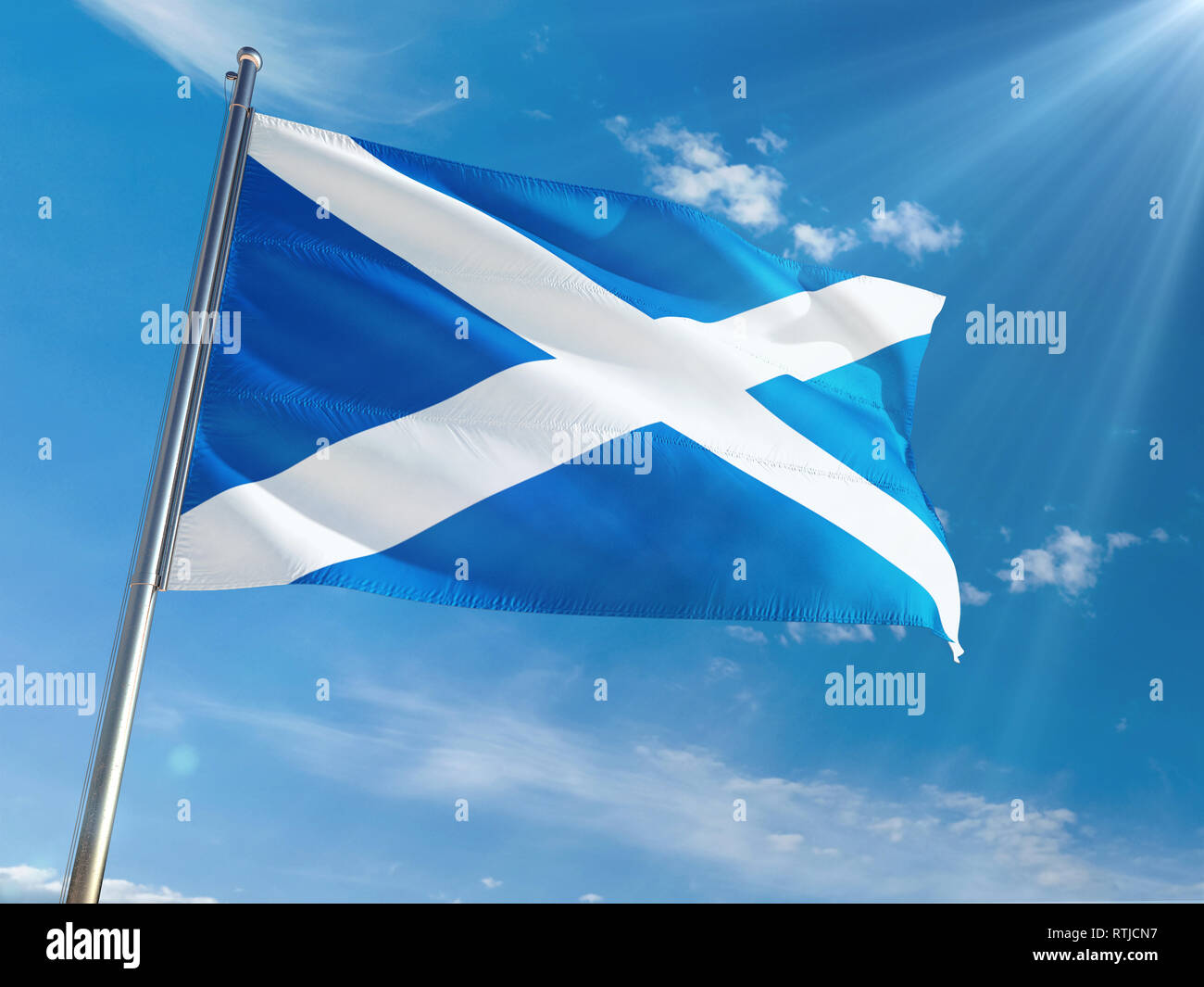 Scotland map scottish national flag hi-res stock photography and images ...