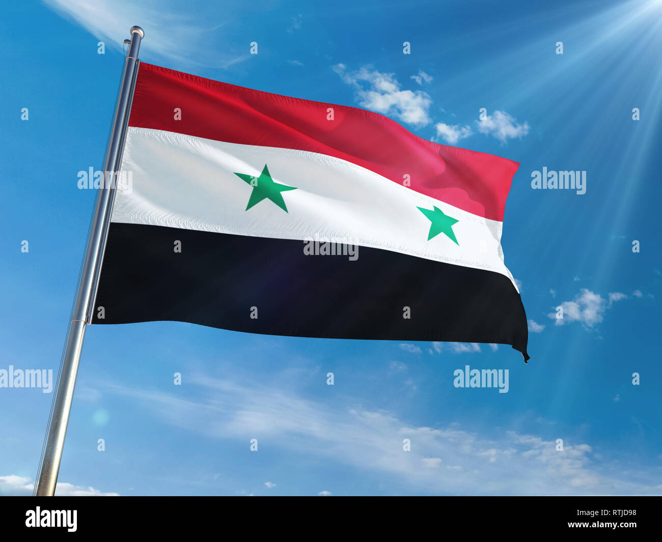Map syria national flag hi-res stock photography and images - Alamy