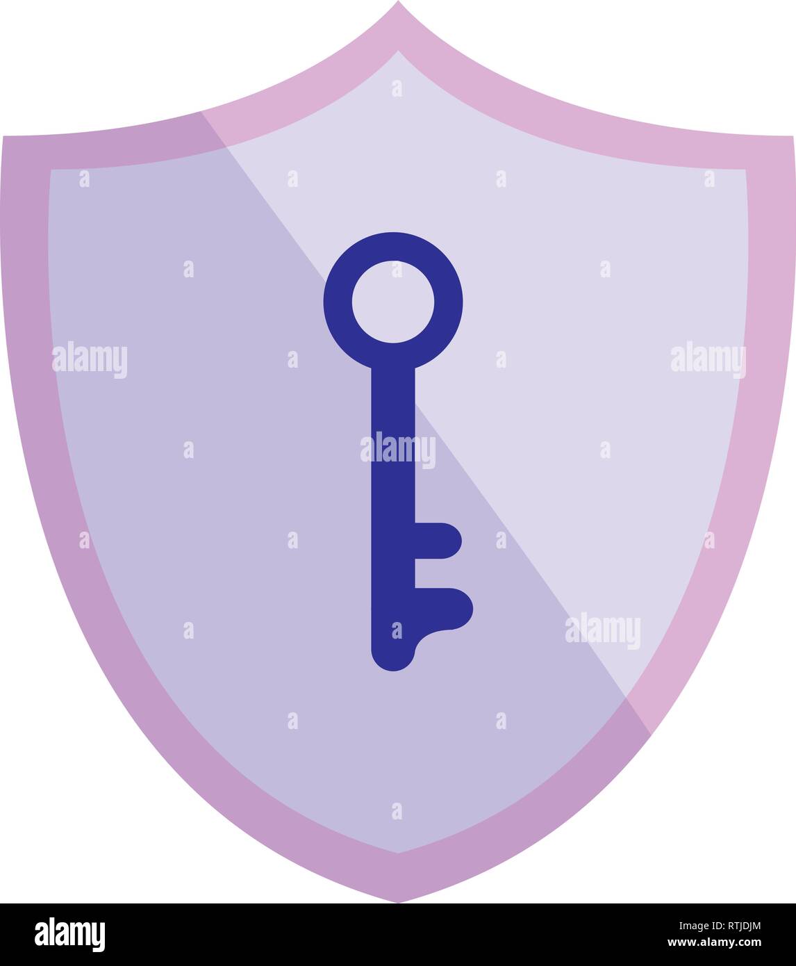 shield security with key vector illustration design Stock Vector Image ...