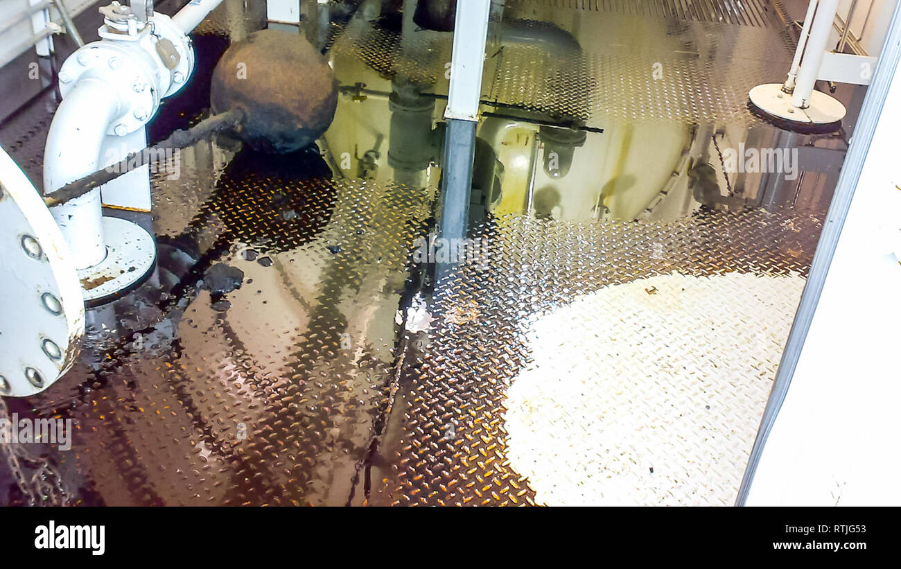 The floor of the control unit of the device is a hitter-tritter filled ...