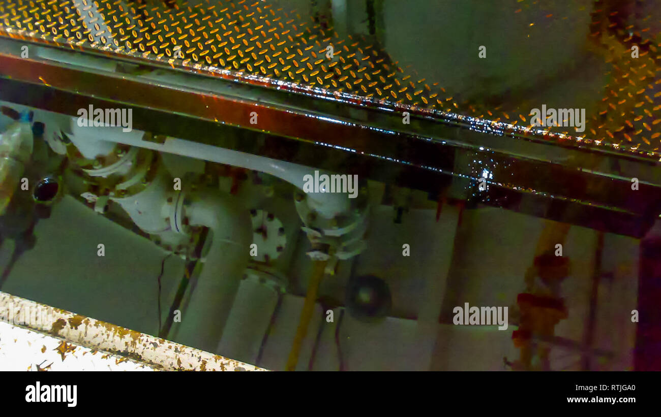 The floor of the control unit of the device is a hitter-tritter filled ...