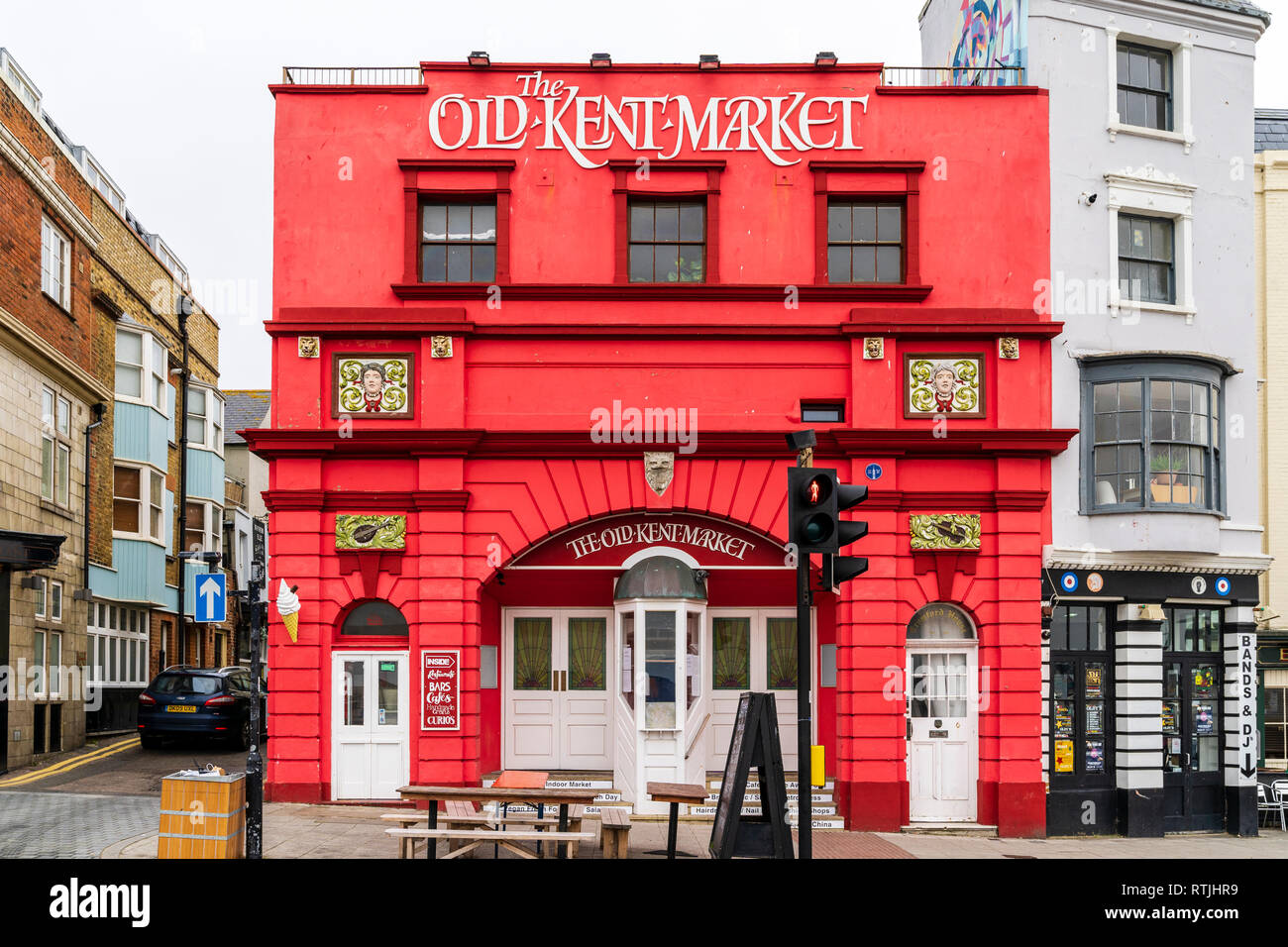 Margate seafront building exterior, the former two story cinema on Fort ...