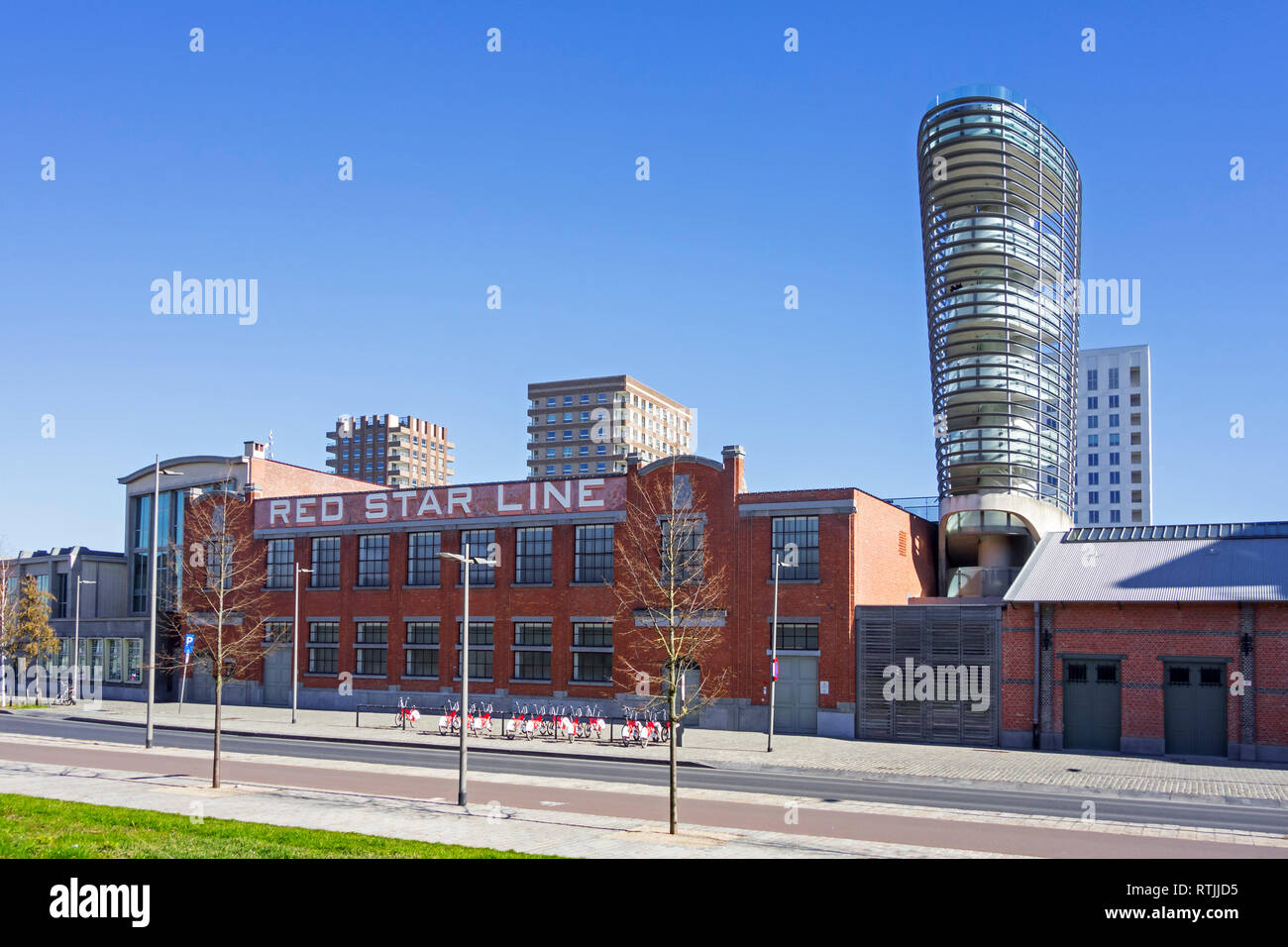 Red Star Line museum in the port of Antwerp, Flanders, Belgium Stock ...