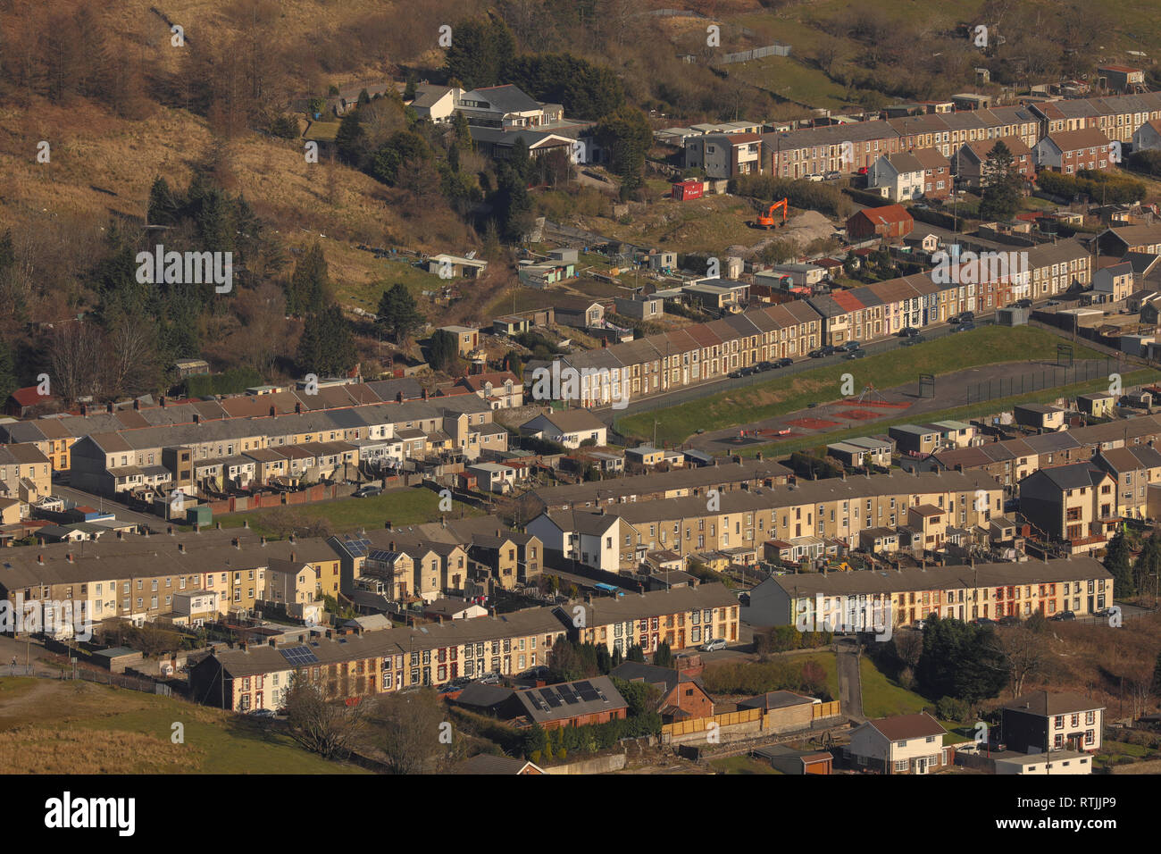 Treherbert high street hi-res stock photography and images - Alamy