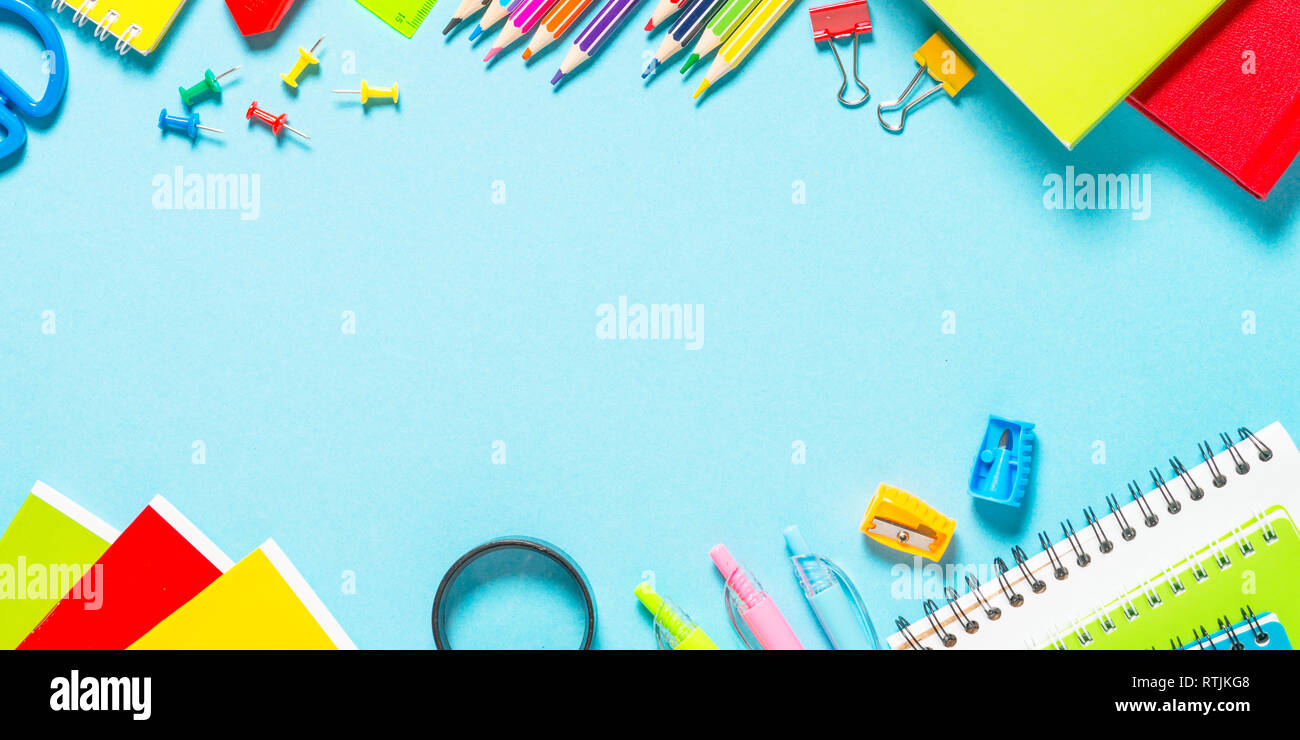Frame blue school office hi-res stock photography and images - Alamy