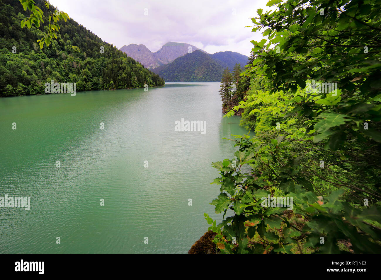 Lake Ritsa, Caucasus mountains, Abkhazia, Georgia Stock Photo - Alamy