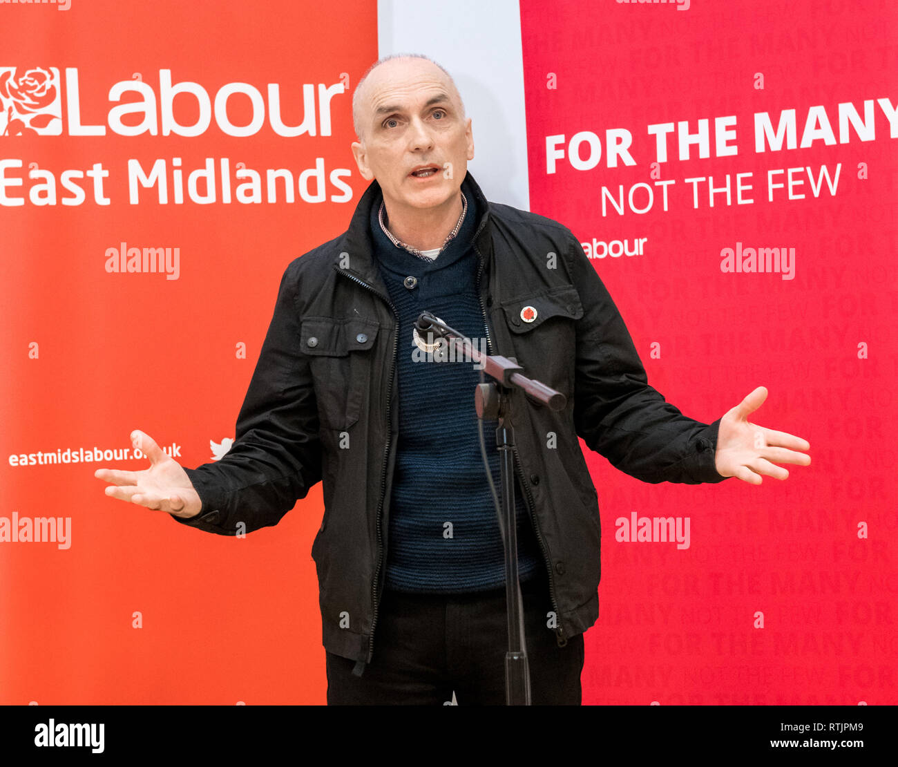 Christopher Williamson Labour party M.P. for Derby North speaking at a ...