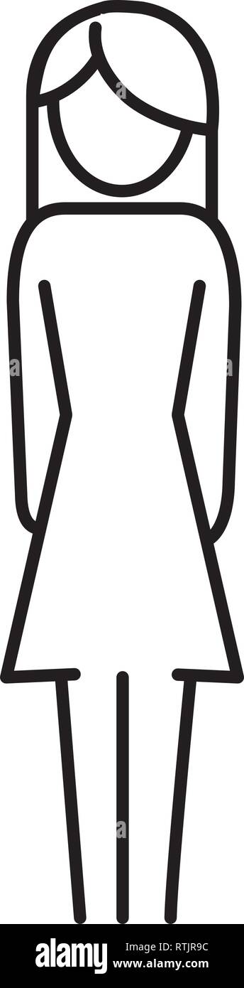 woman pictogram cartoon Stock Vector Image & Art - Alamy