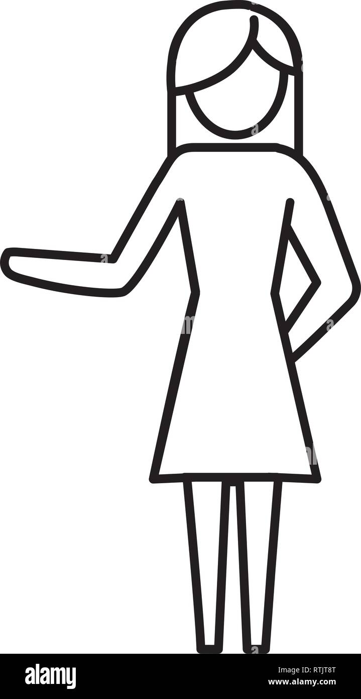 woman pictogram cartoon Stock Vector Image & Art - Alamy