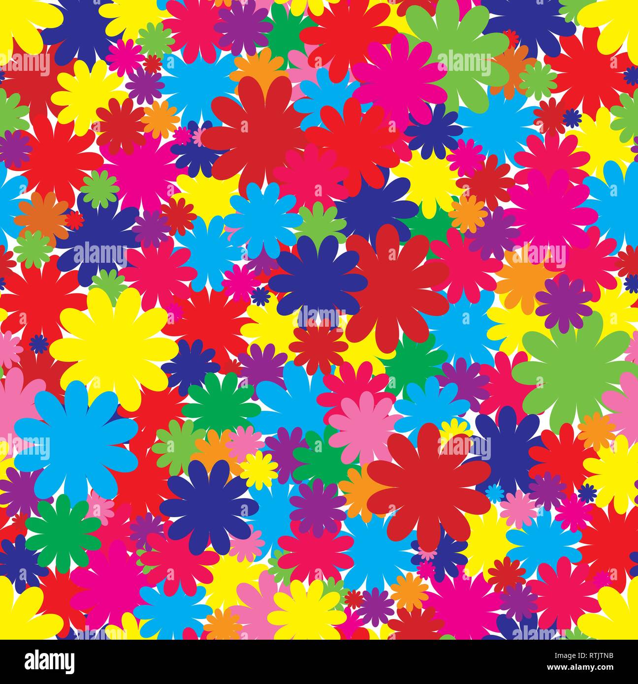 Floral seamless background, part 3. Vector illustration Stock Vector ...