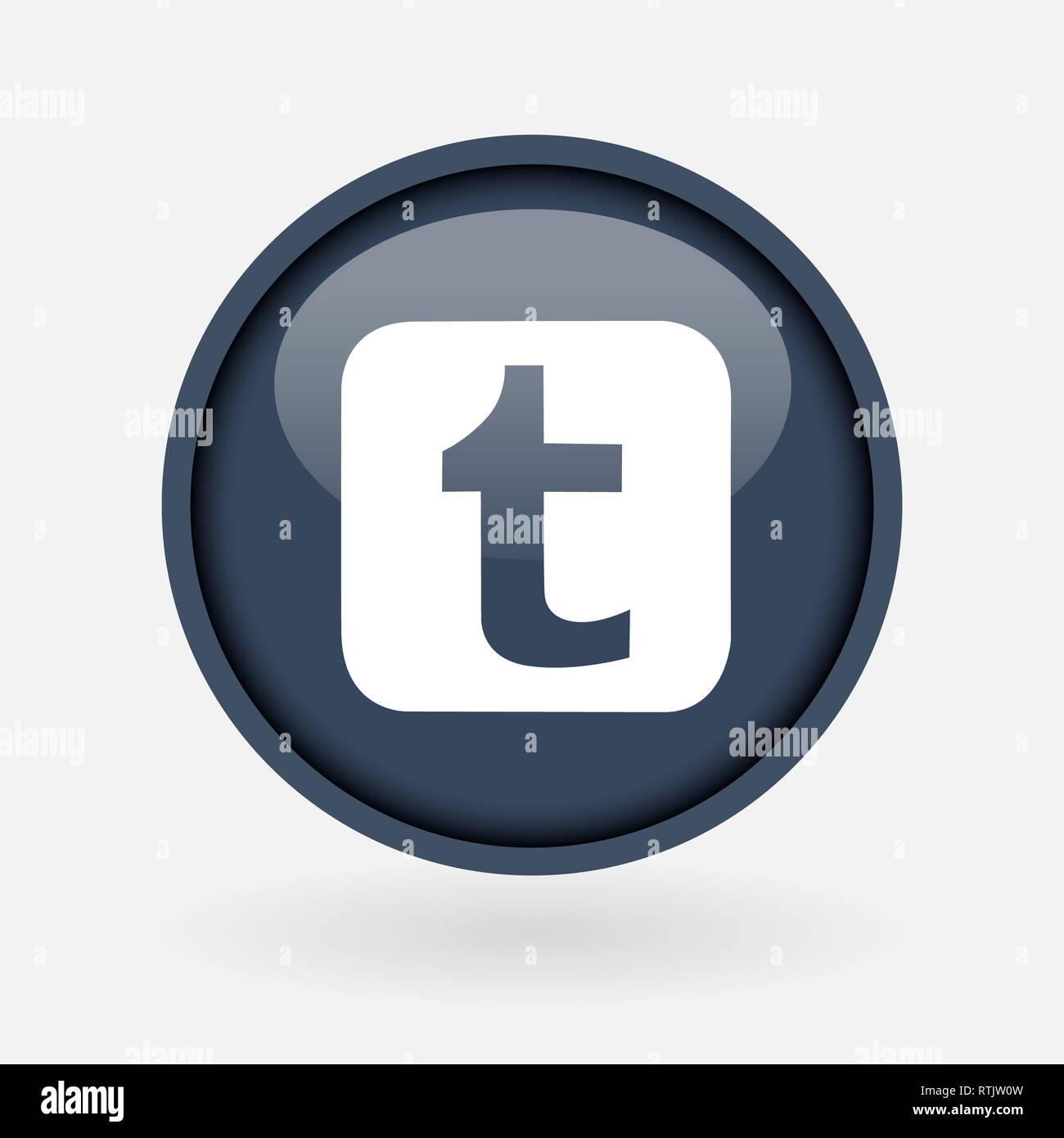 Icono De Tumblr Circulo