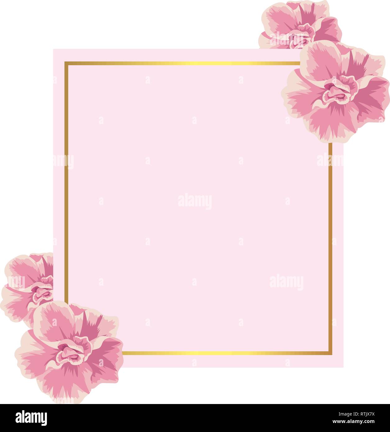 Spring floral frame Stock Vector Image & Art - Alamy