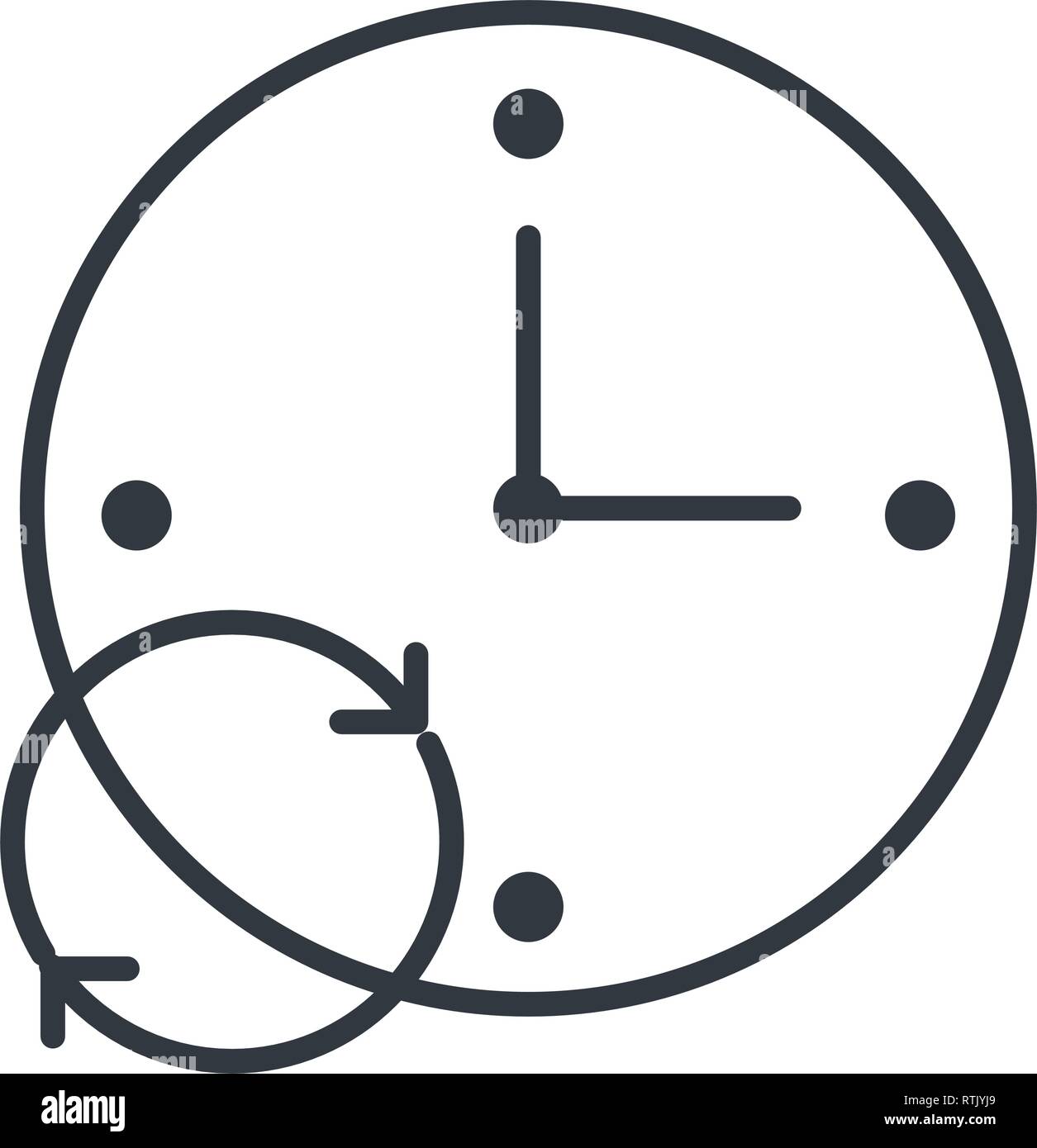 time clock cartoon Stock Vector Image & Art - Alamy