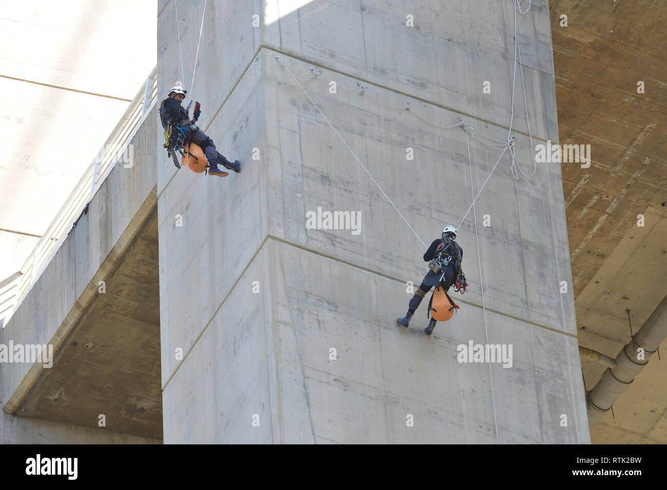 Morocco, Morocco. 1st Mar, 2019. Two Moroccan Ninjas inspect the ...