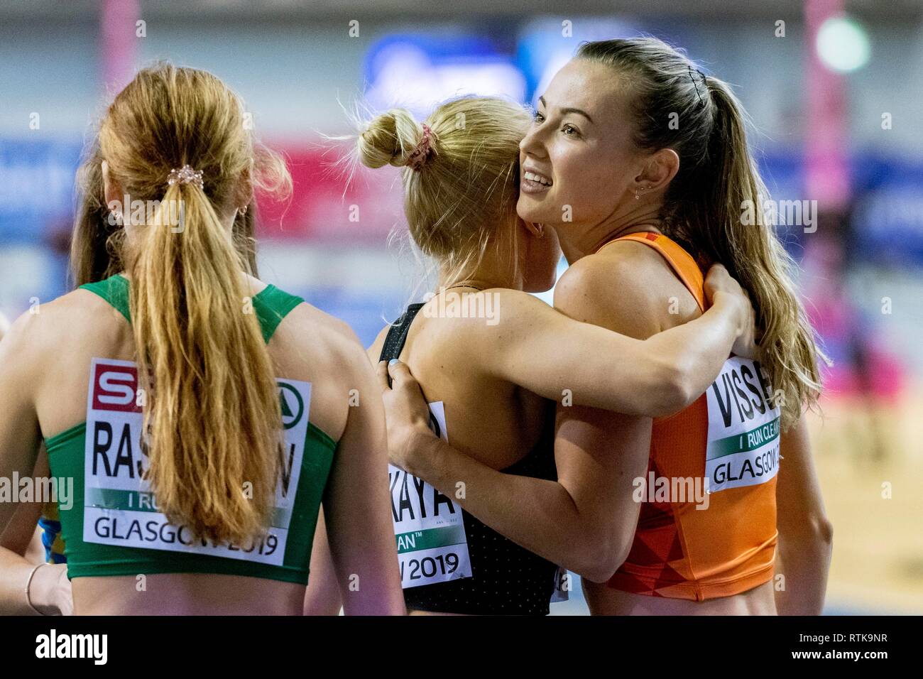 Glasgow, UK. 02nd Mar, 2019. VISSER Nadine NED competing in the 60m ...