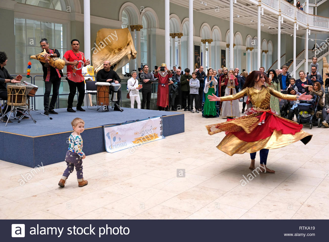Edinburgh, United Kingdom. 2nd March 2019. The Iranian band Lian, all ...