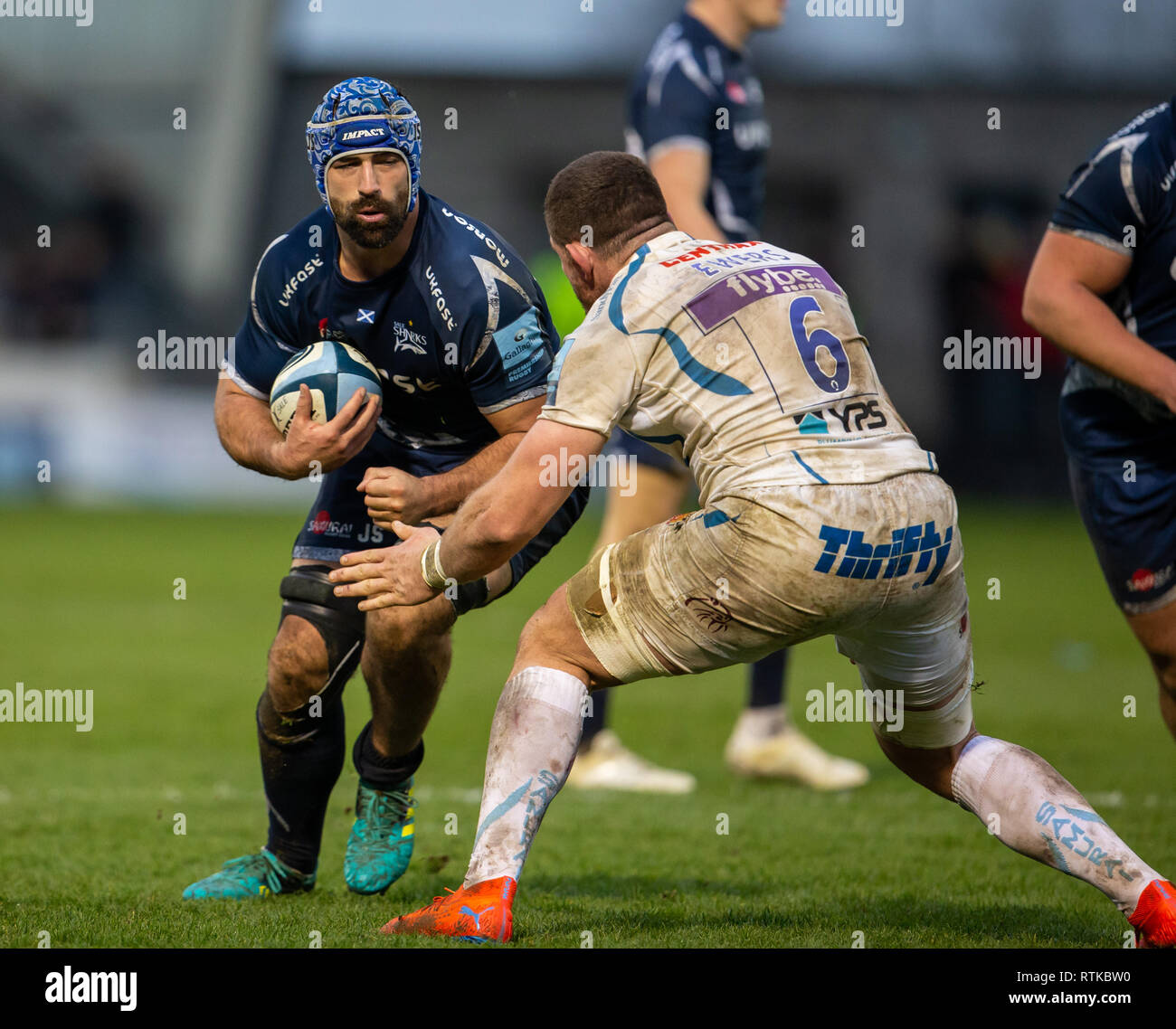 AJ Bell Stadium, Salford, UK. 2nd Mar, 2019. Gallagher Premiership ...