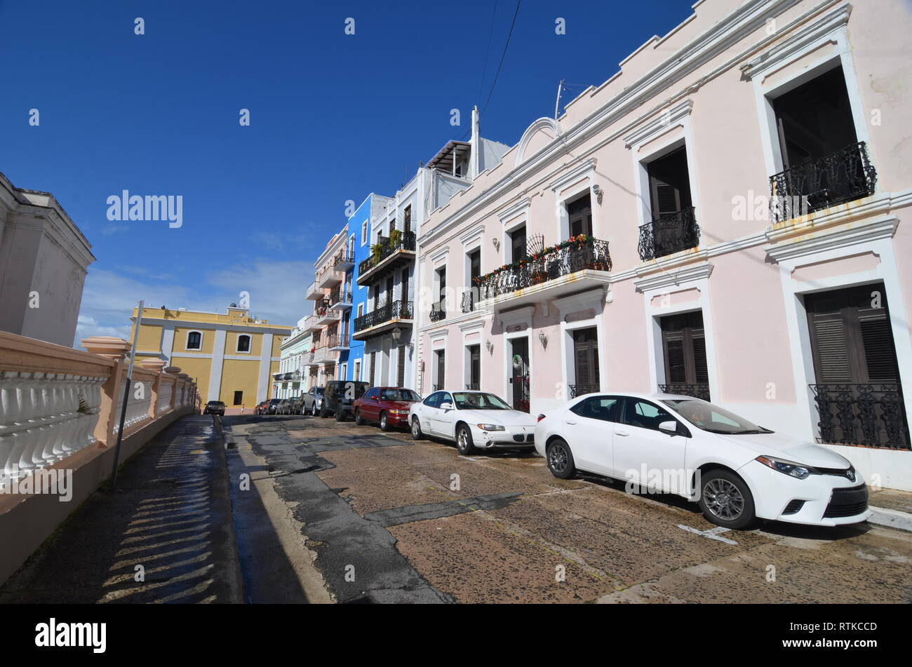 Street view of San Juan, Puerto Rico Stock Photo - Alamy