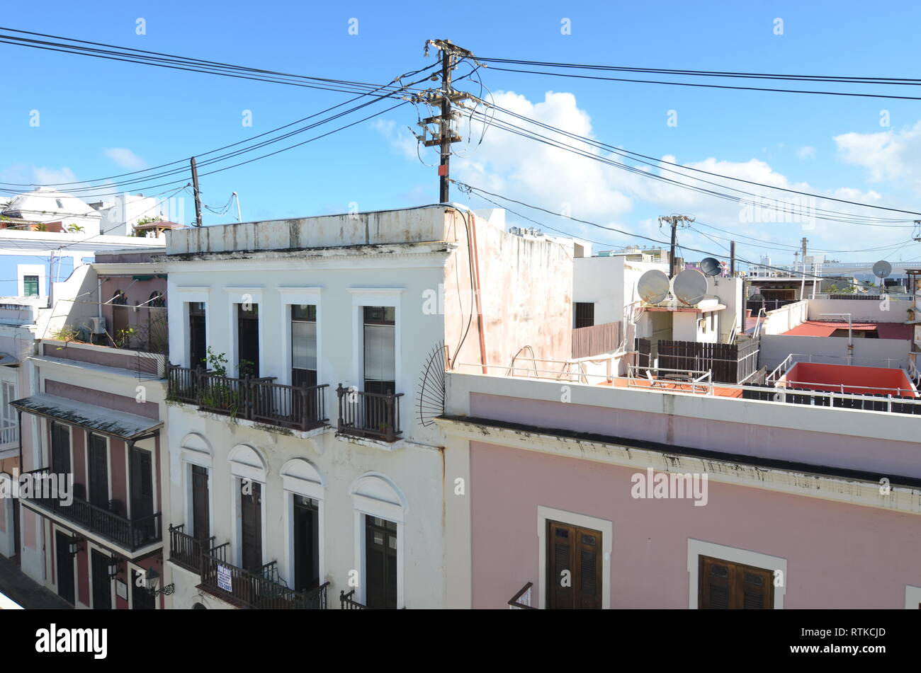 Street view of San Juan, Puerto Rico Stock Photo - Alamy