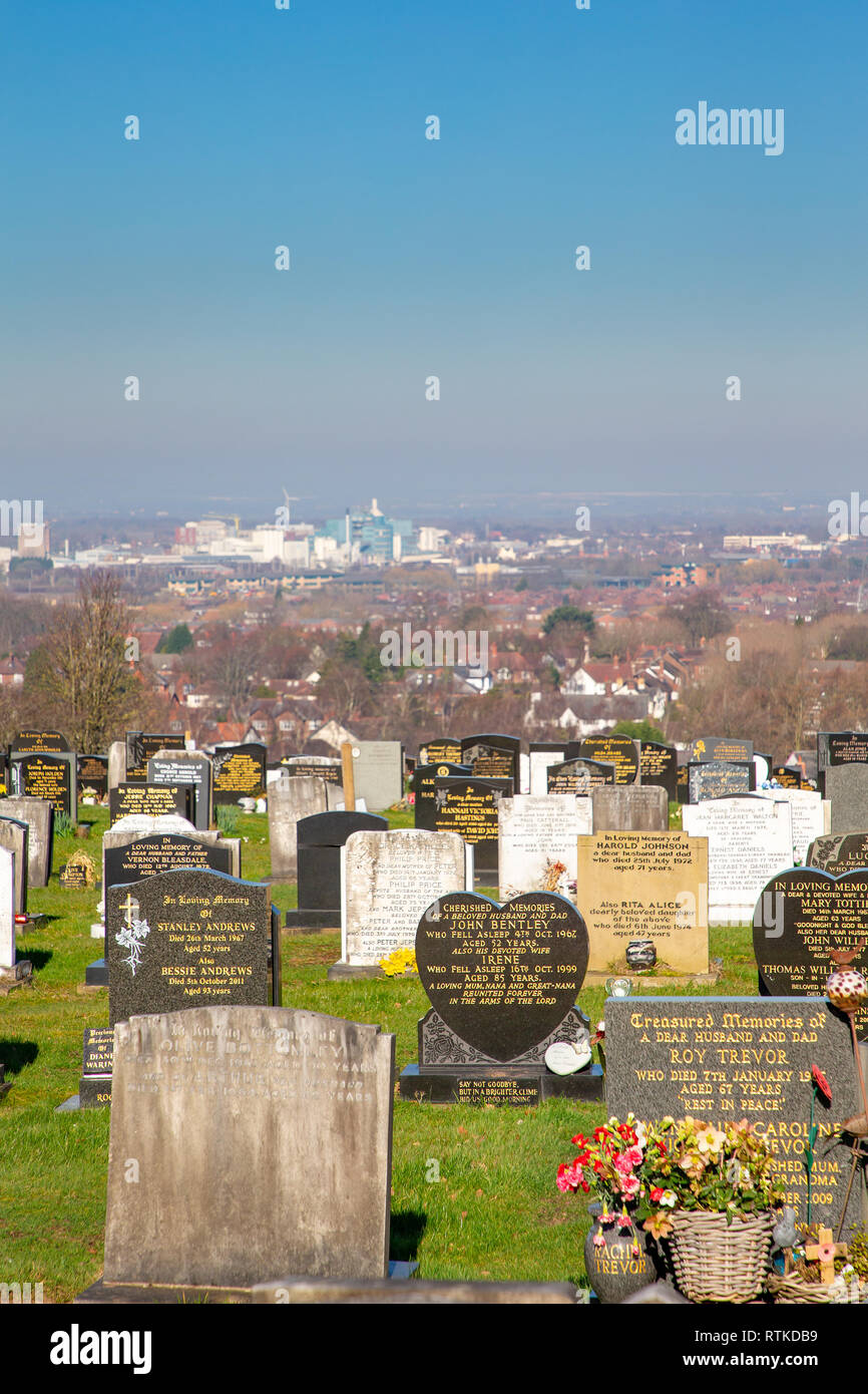 The hottest February on record - Fox Covert Cemetery overlooking ...