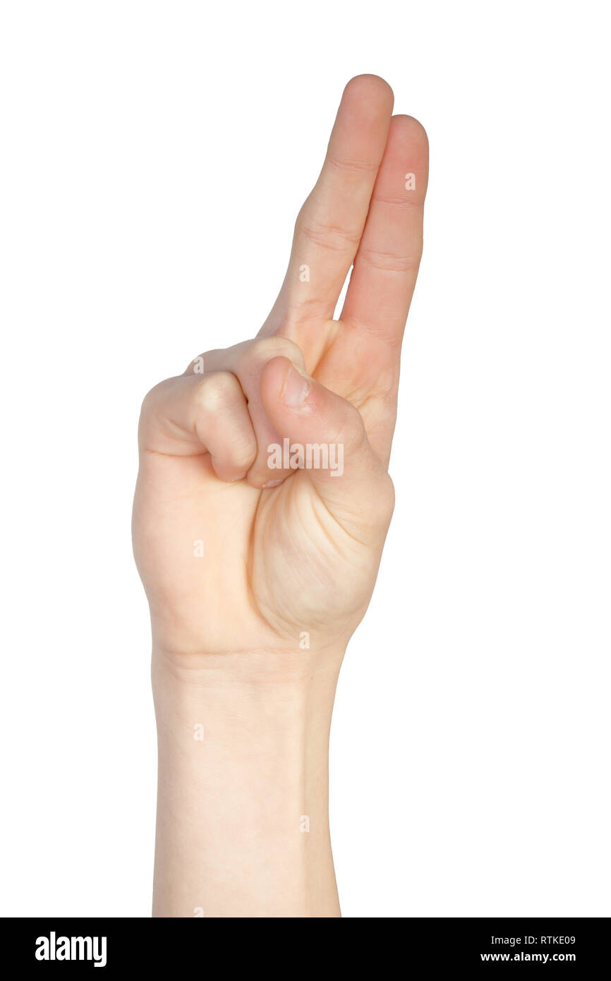 Hand sign language alphabet deaf hi-res stock photography and images ...