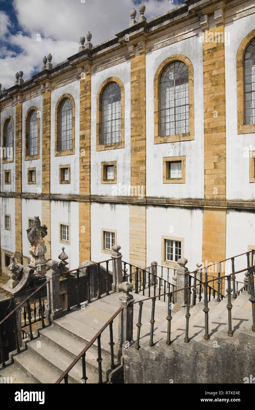 Library building at the Old University of Coimbra, Portugal, Europe ...